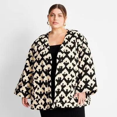 Future Collective Jenny K Lopez Women's Plus Oversized Quilted Jacket ...