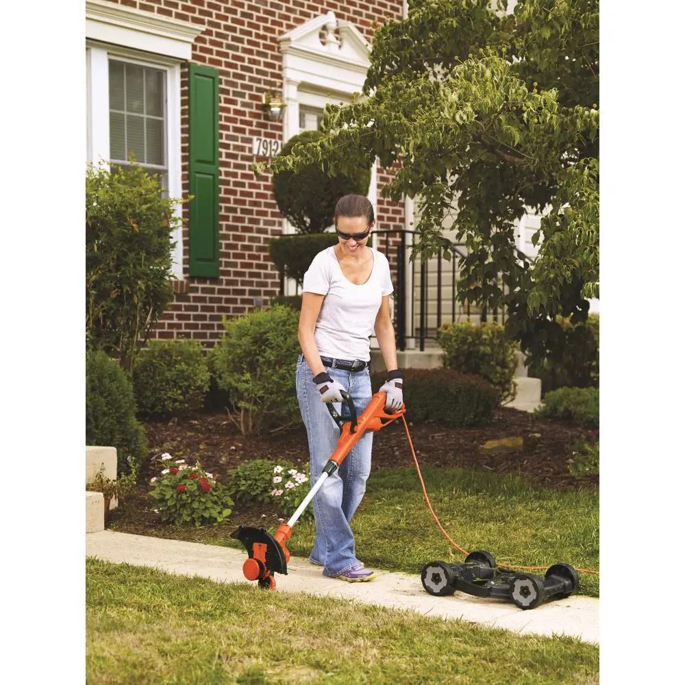 BLACK+DECKER 12" 6.5 Amp Corded Electric Single Line 3-in-1 String ...