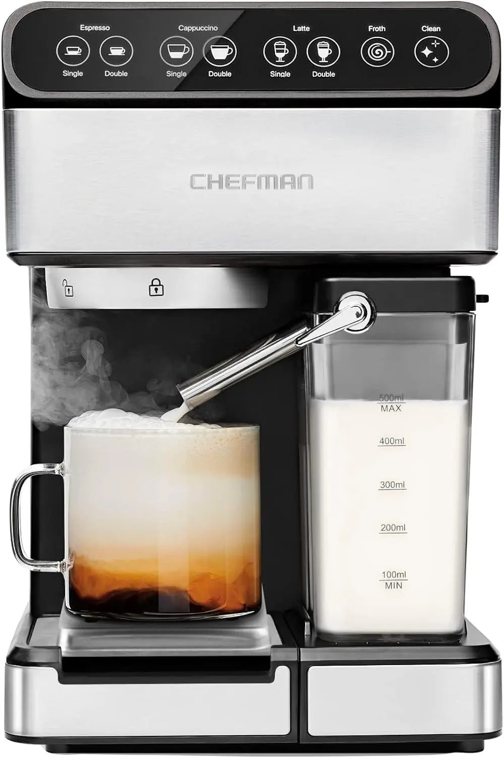 Chefman Open Box - Chefman Barista Pro Plus Espresso Machine Black 6 ...