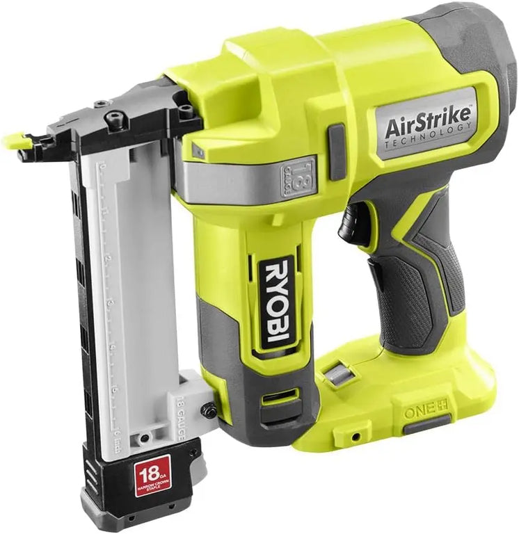 RYOBI 18V ONE+ AirStrike 18-Gauge Cordless Lithium-Ion Narrow Crown ...