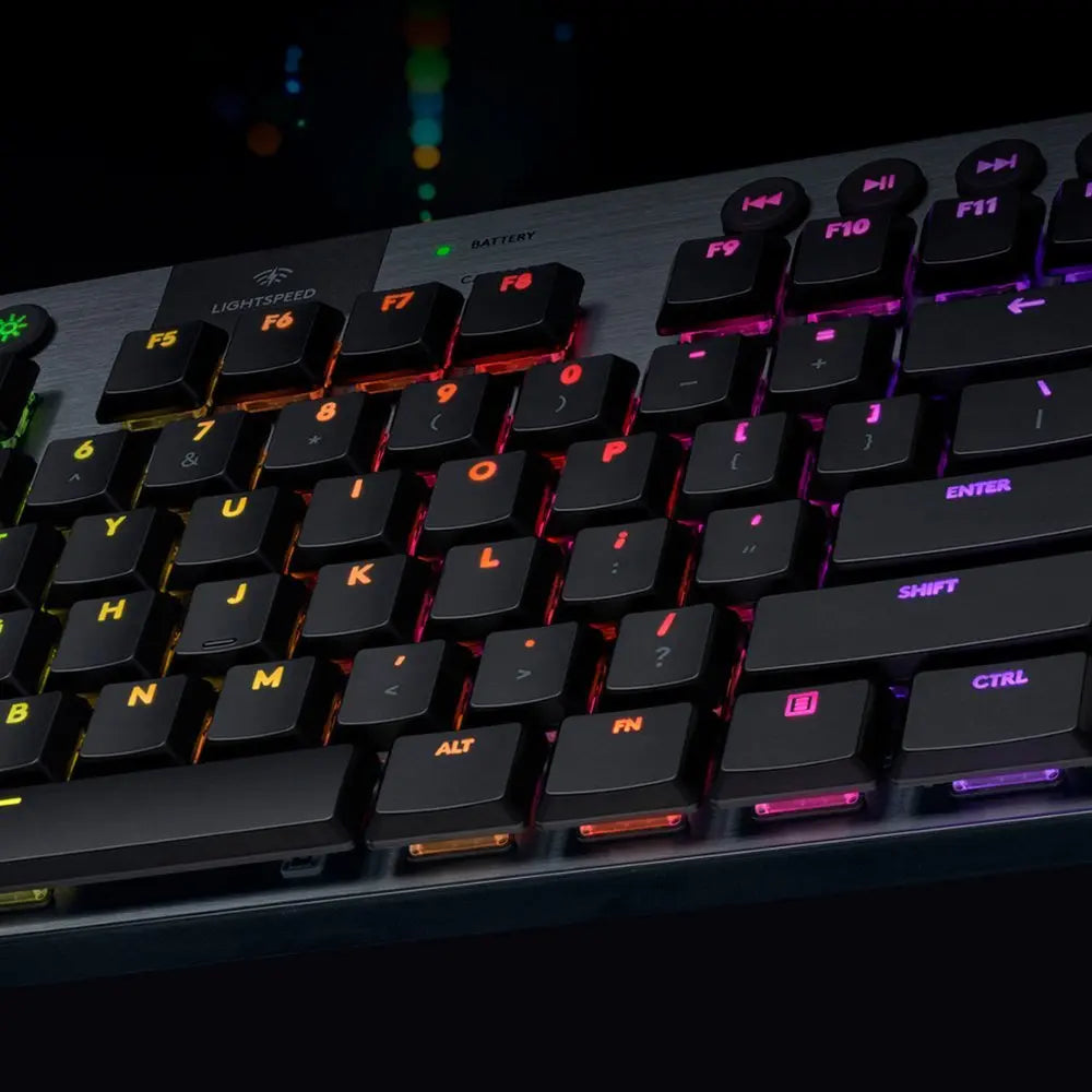 Logitech - G915 LIGHTSPEED TKL Wireless Mechanical GL Clicky Switch ...
